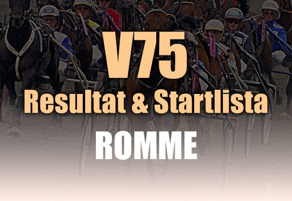 V75 resultat och startlista till Romme 1 april 2018 | Allt Om Trav