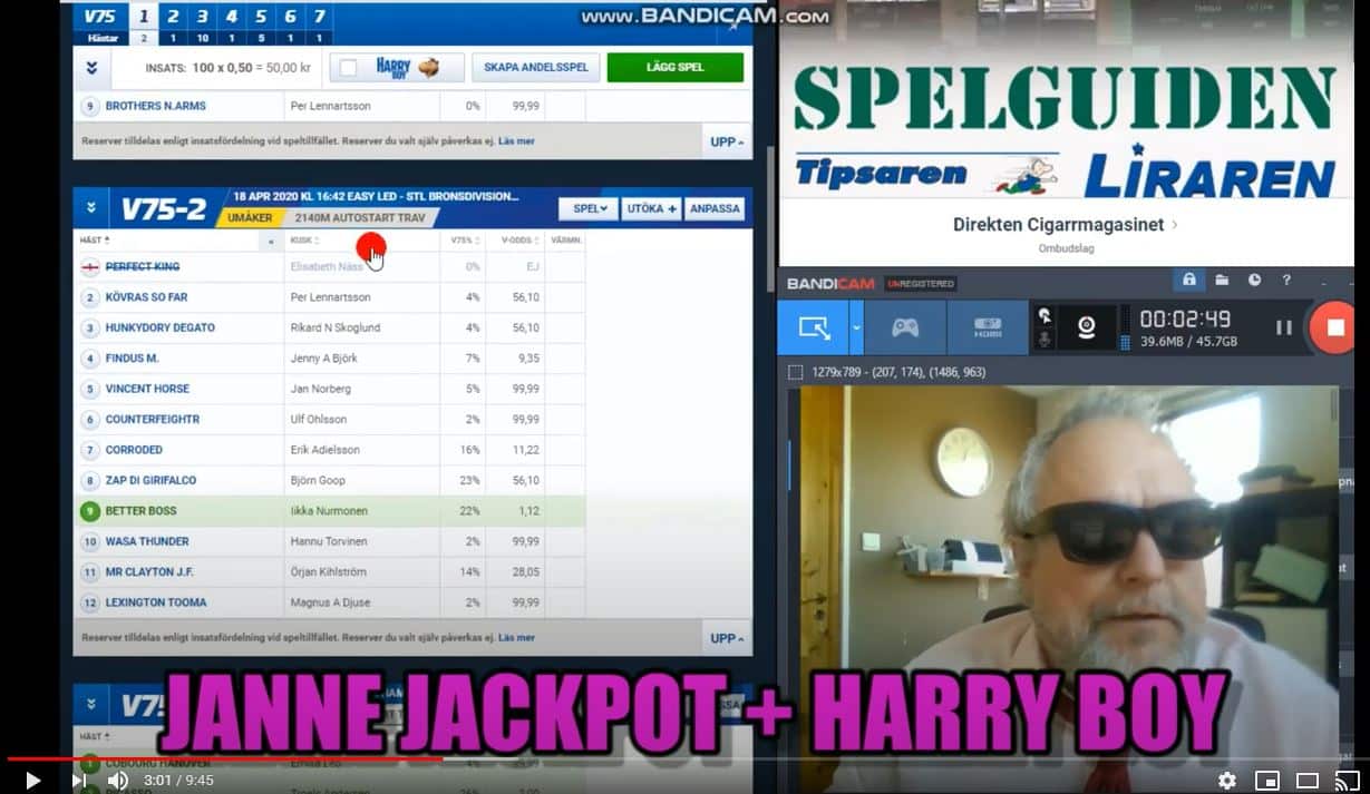 Janne Jackpot & Harry Boy inför V75 Umåker 18 april | Allt Om Trav