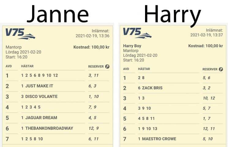 V75 Jackpot med Janne Jackpot och Harry | Allt Om Trav