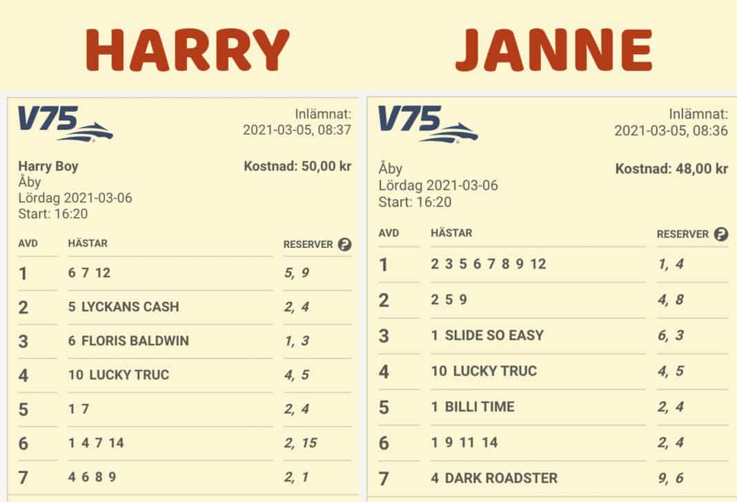 Janne Jackpot + Harry Boy inför V75 ÅBY! | Allt Om Trav